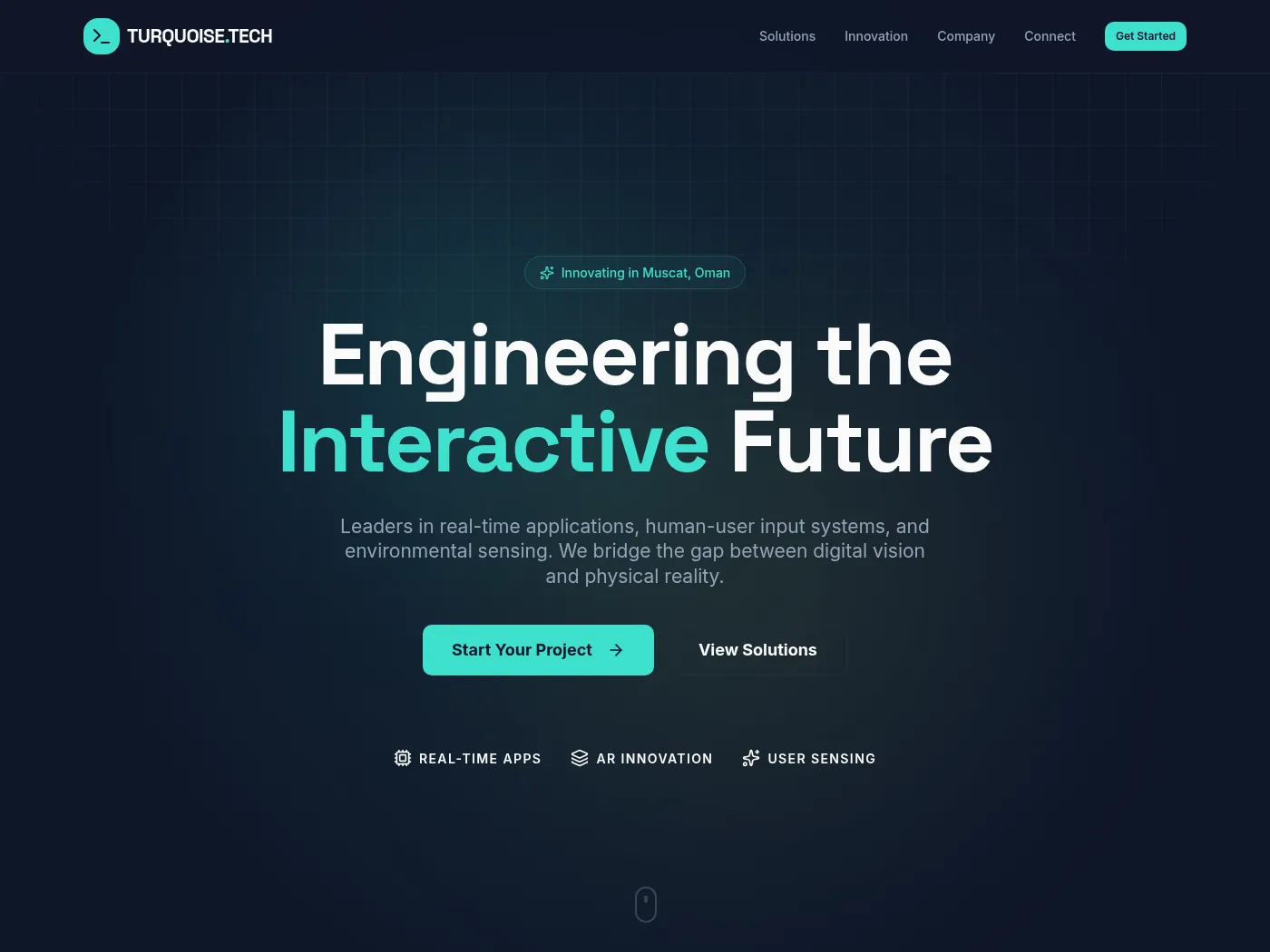 Turquoise Tech Website