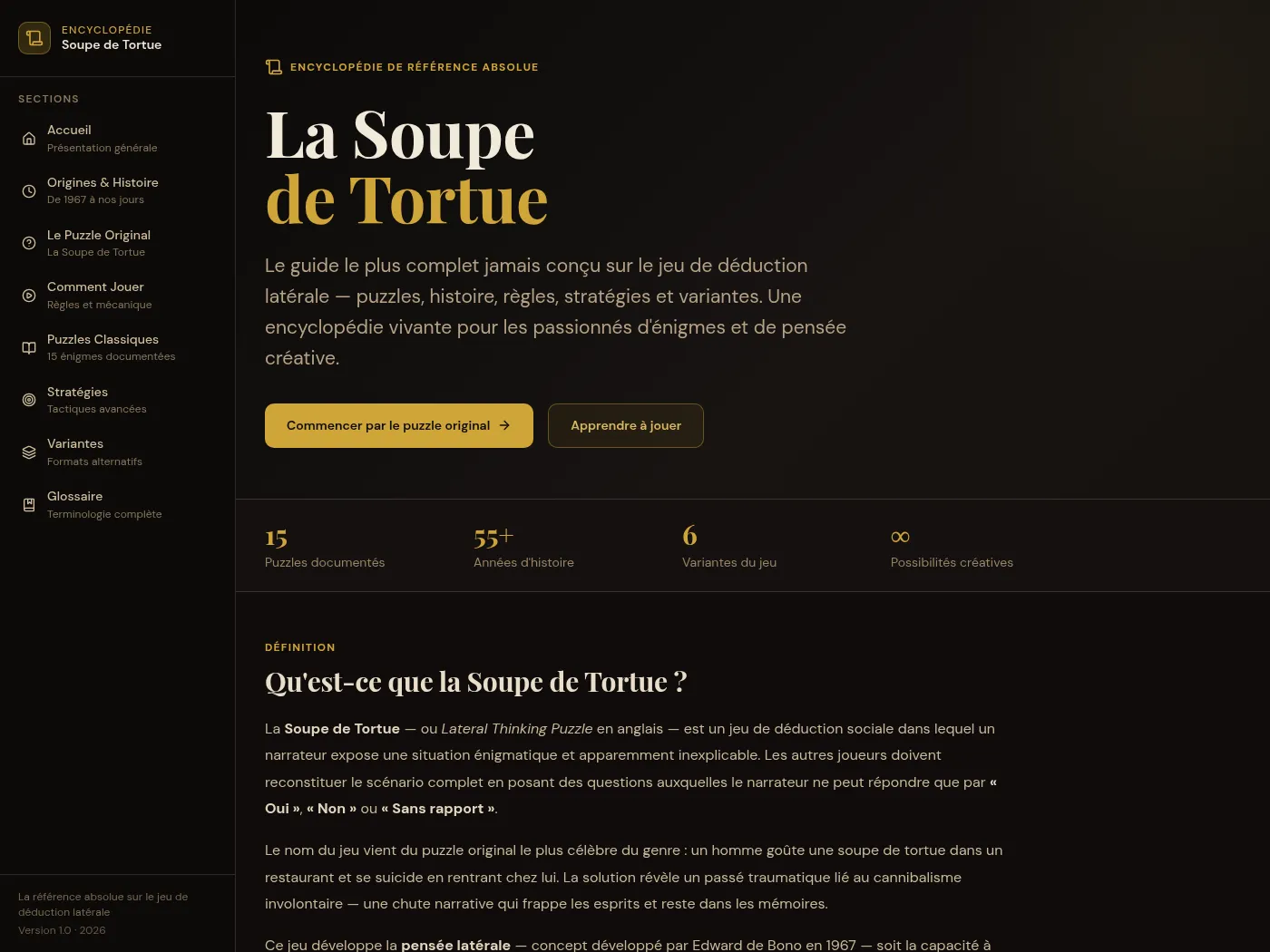 Turtle Soup Encyclopedia