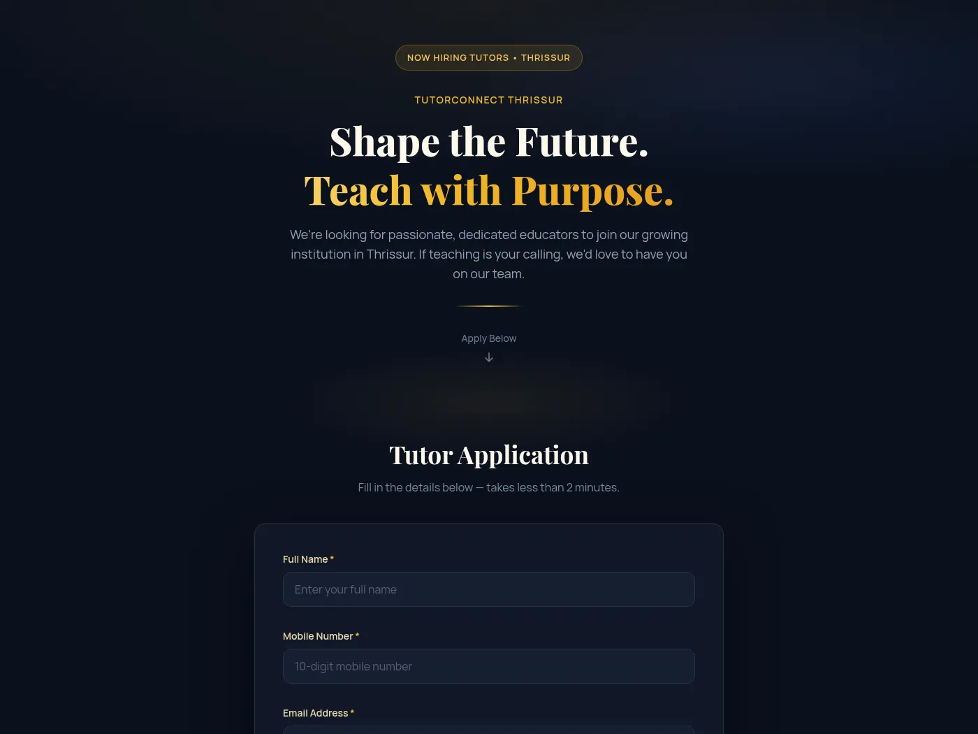 TutorConnect Thrissur