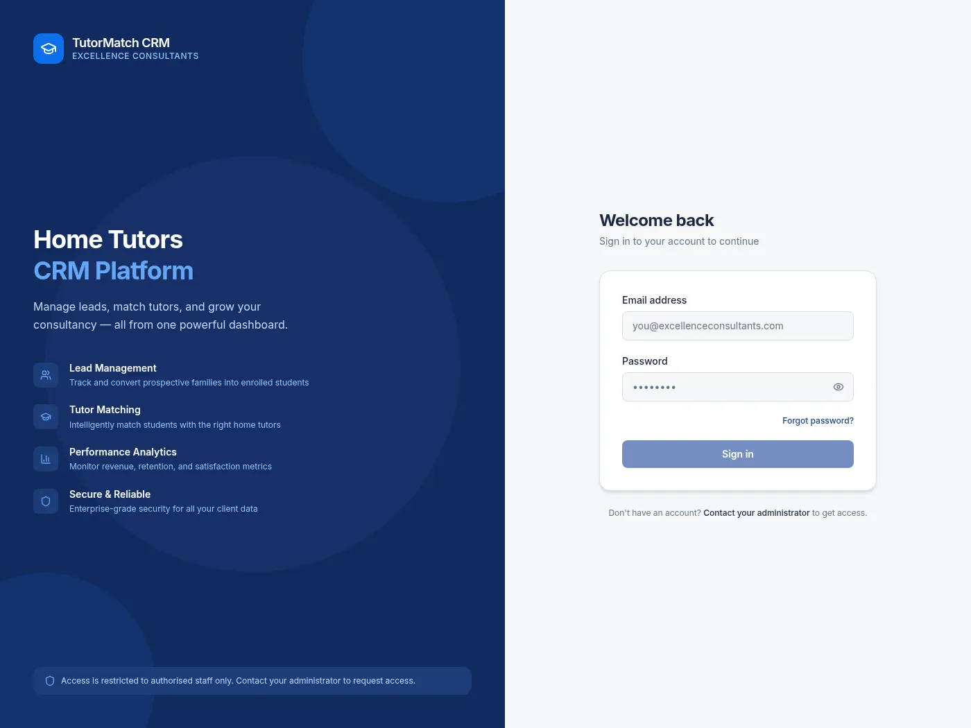 TutorMatch CRM