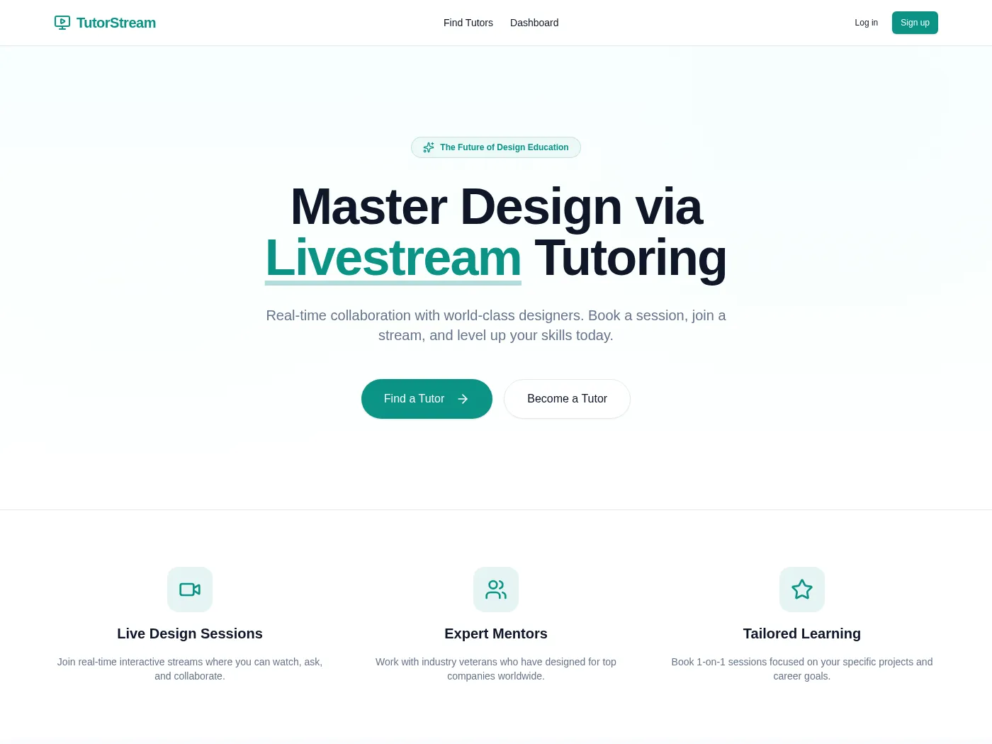 TutorStream Booking System