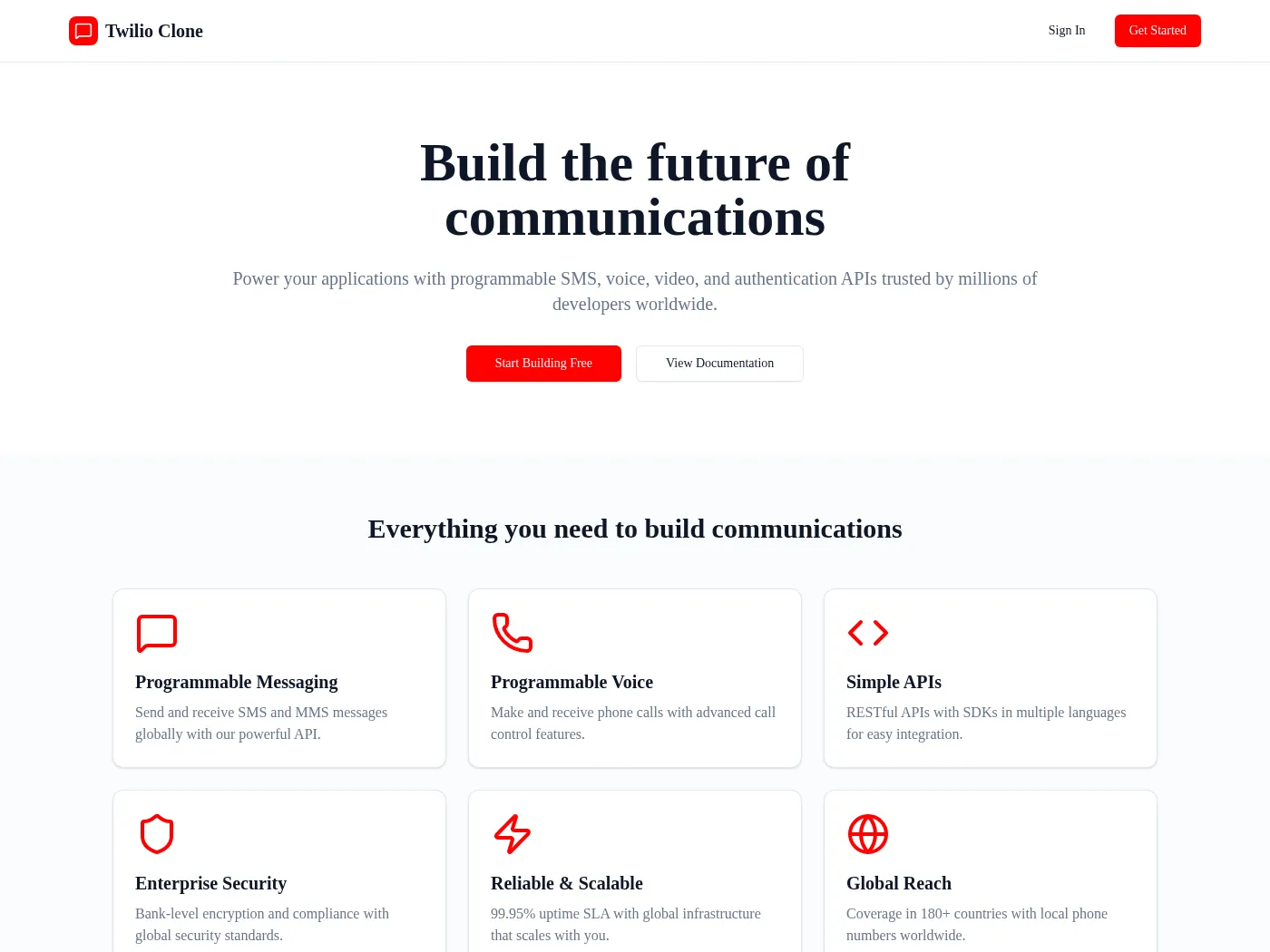 Twilio Full Clone