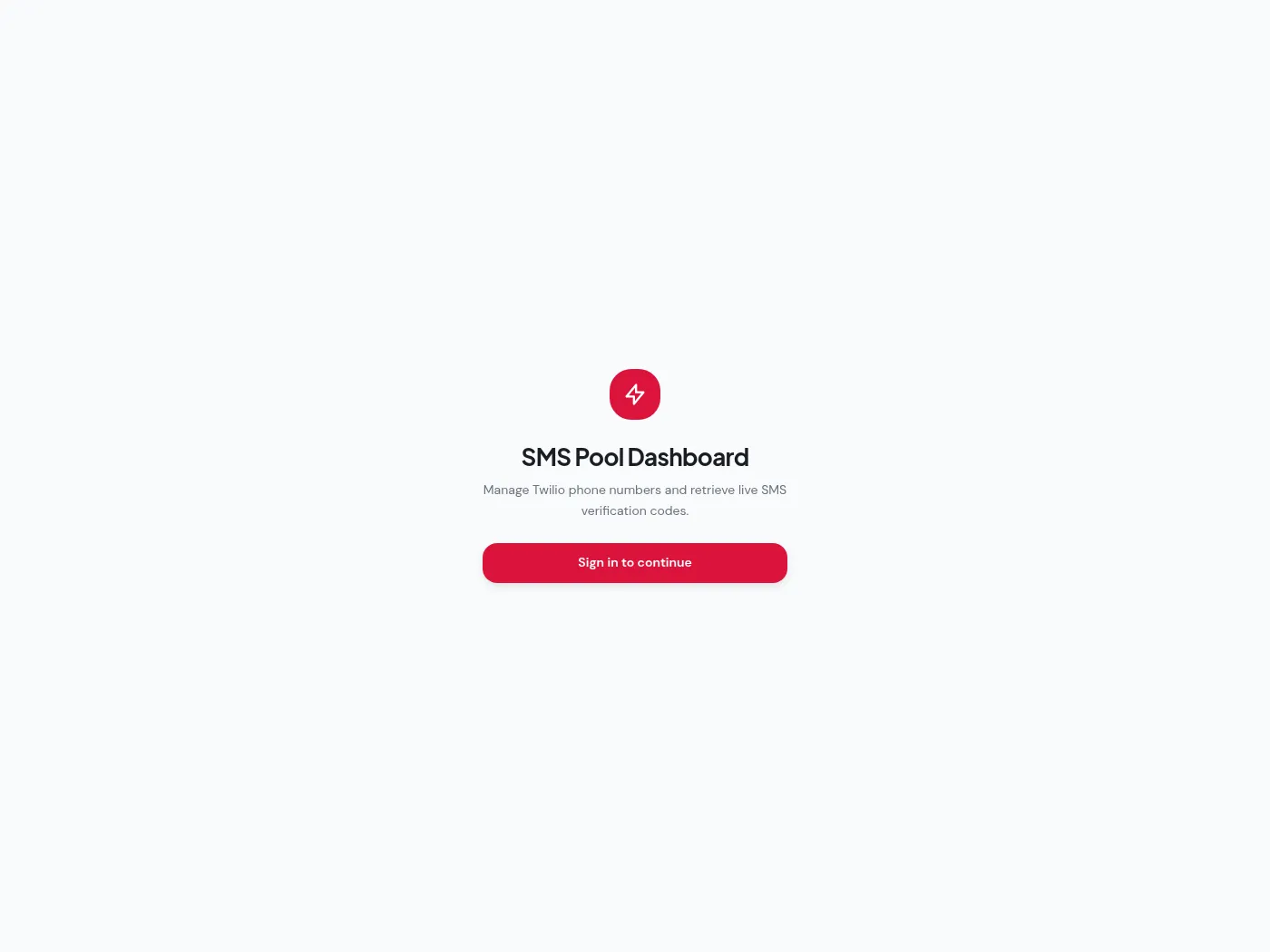 Twilio SMS Pool Dashboard