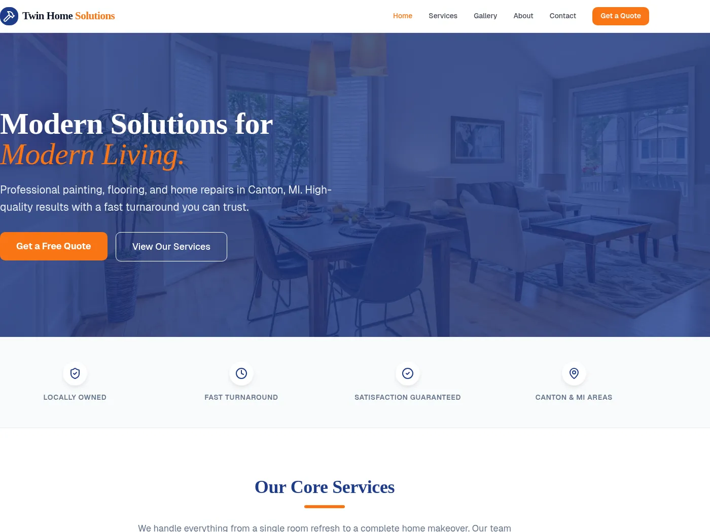 Twin Home Solutions Site