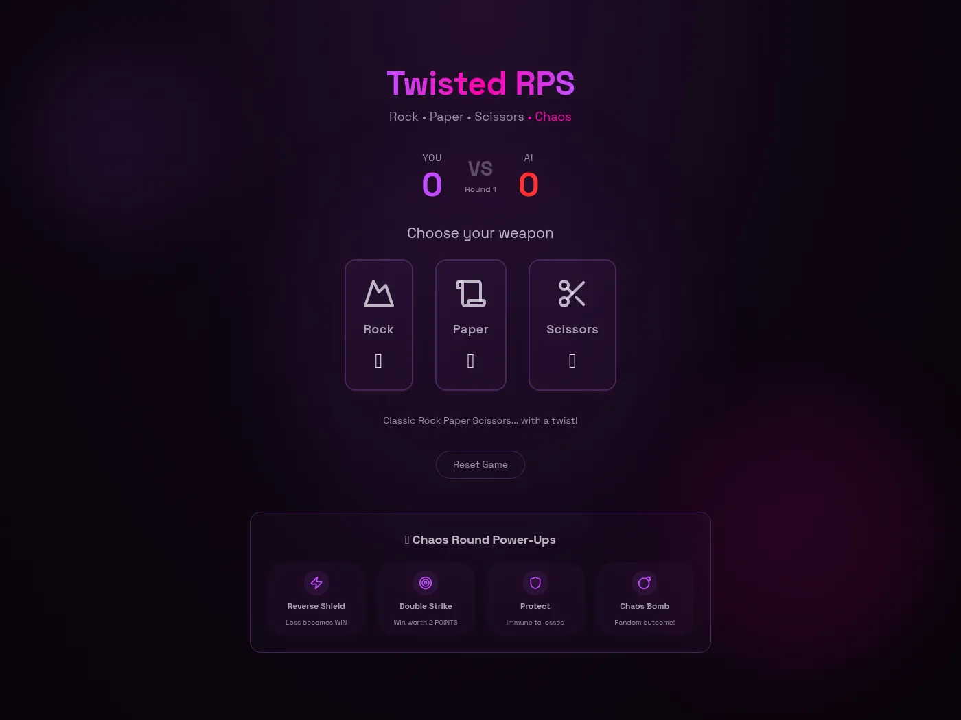 Twisted RPS Challenge