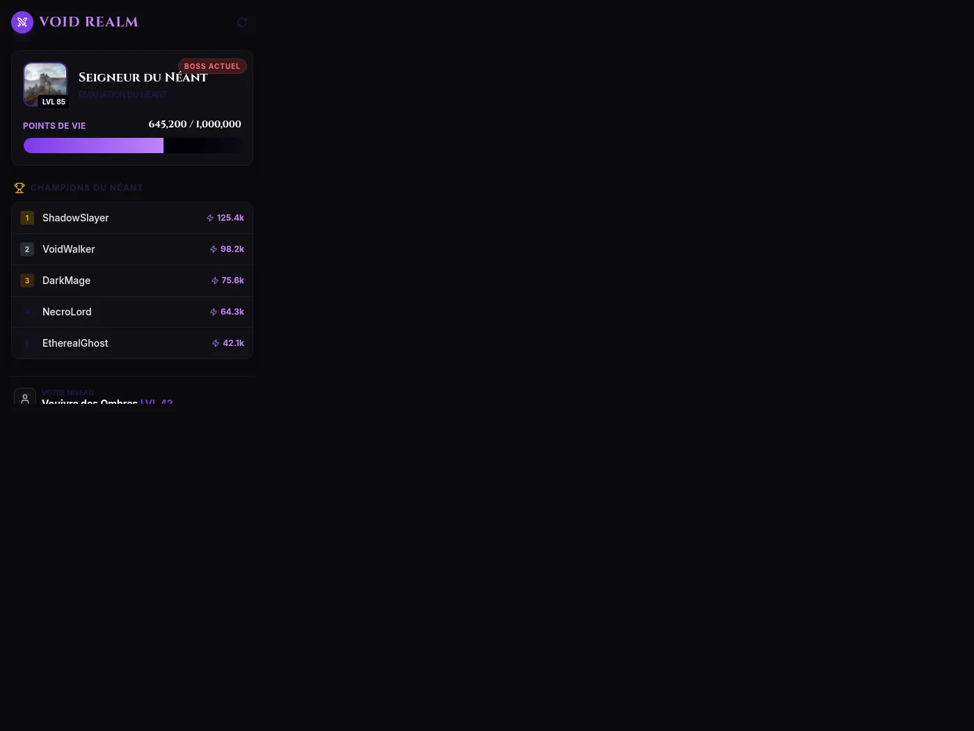 Twitch RPG Panel