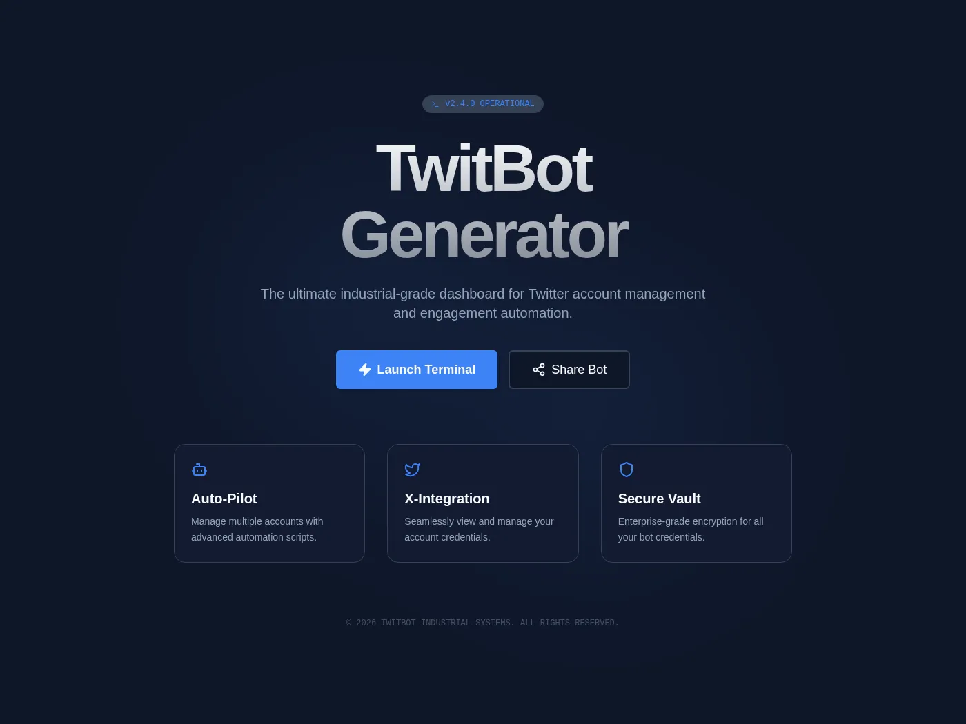 TwitBot Account Generator