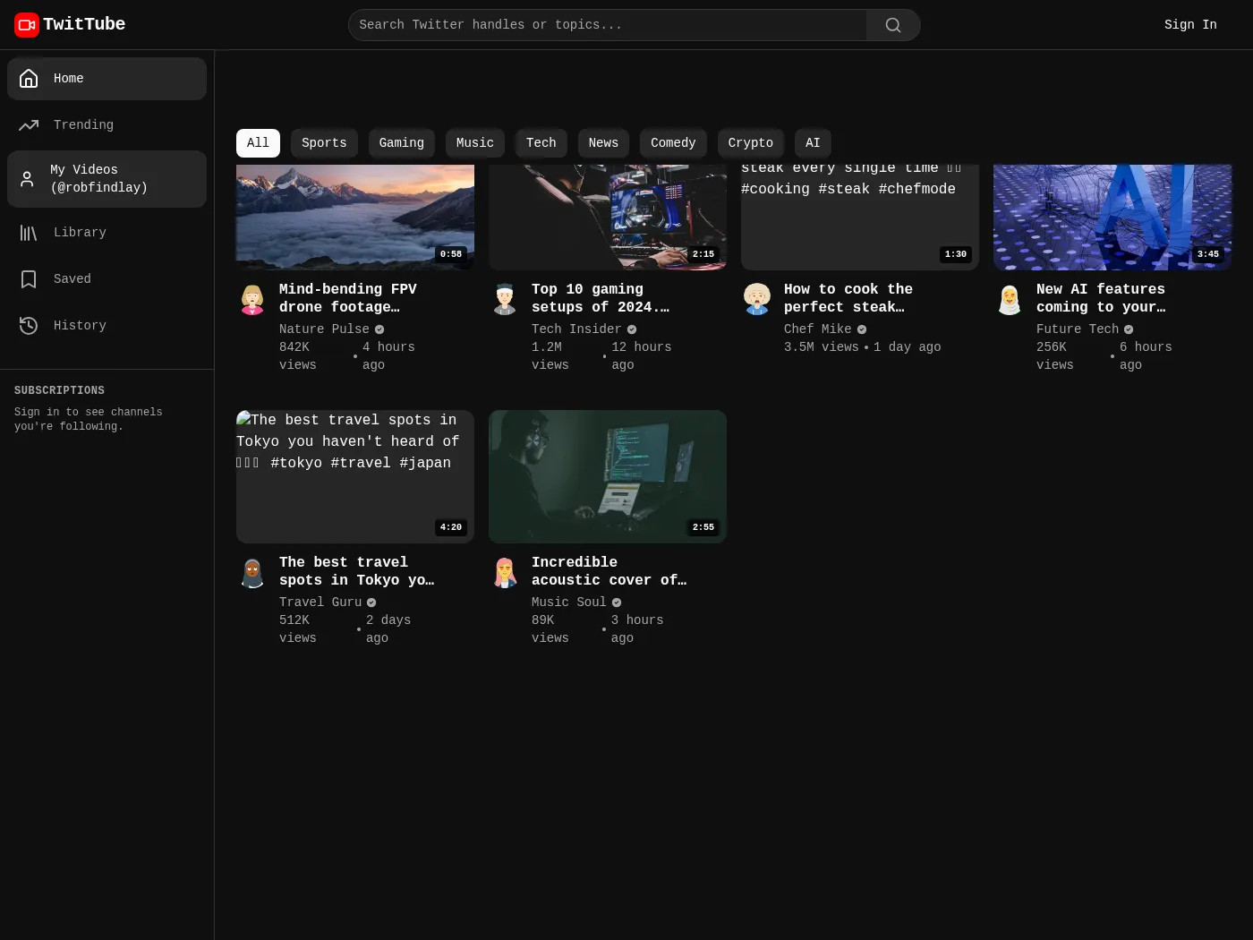 TwitTube Player