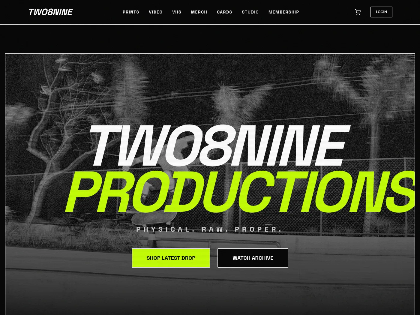 Two8Nine Productions Site