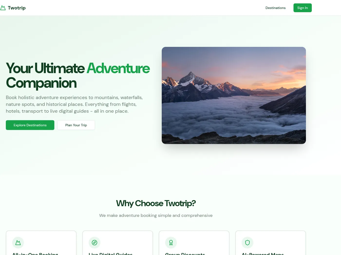 Twotrip Adventure Portal