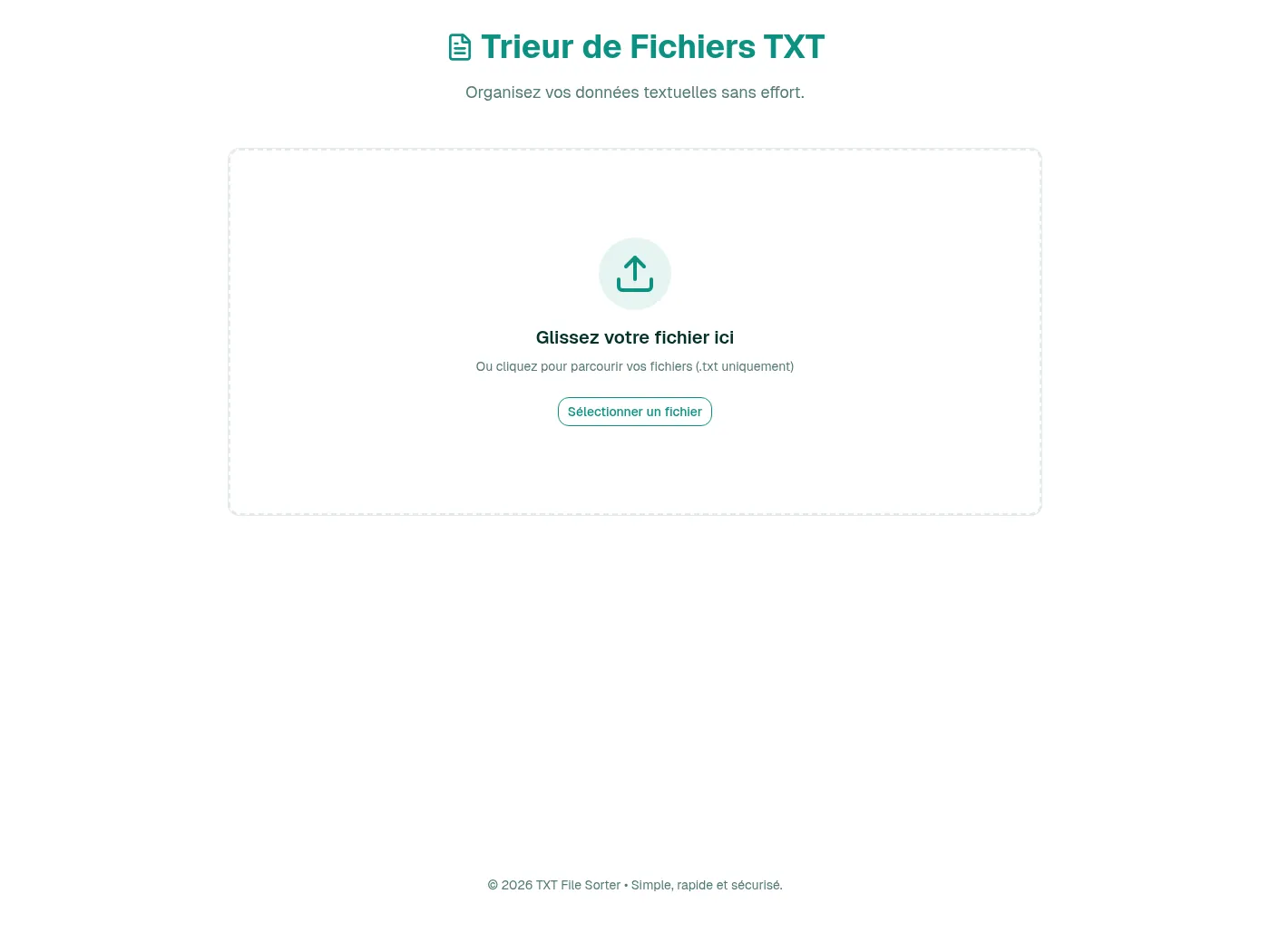 TXT File Sorter