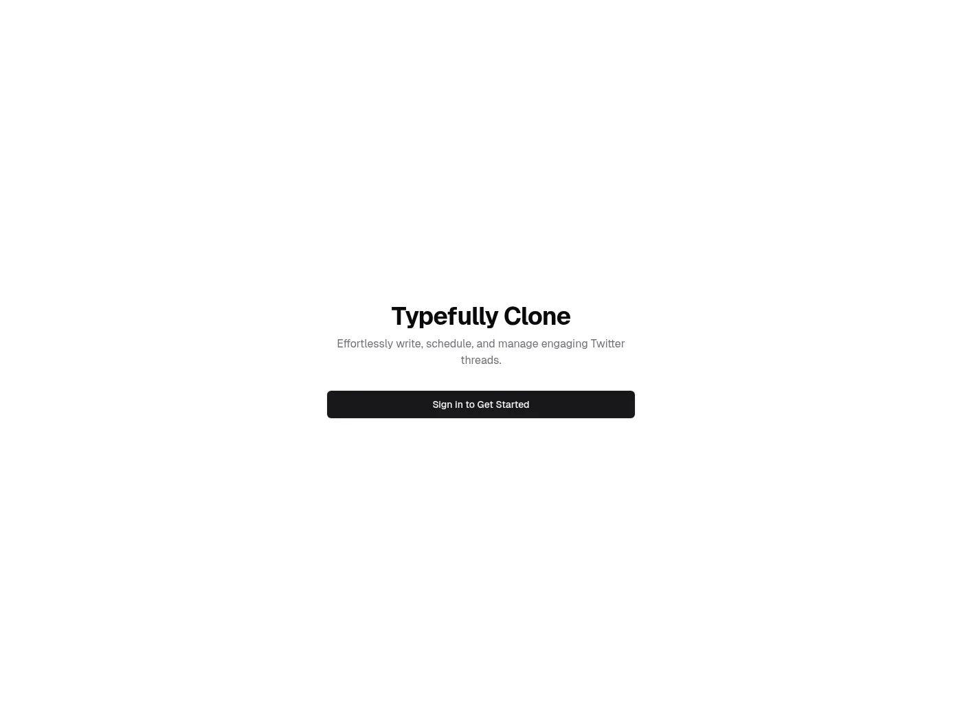 Typefully Clone