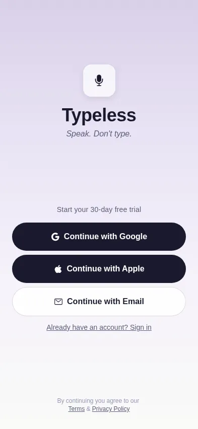 Typeless AI Keyboard
