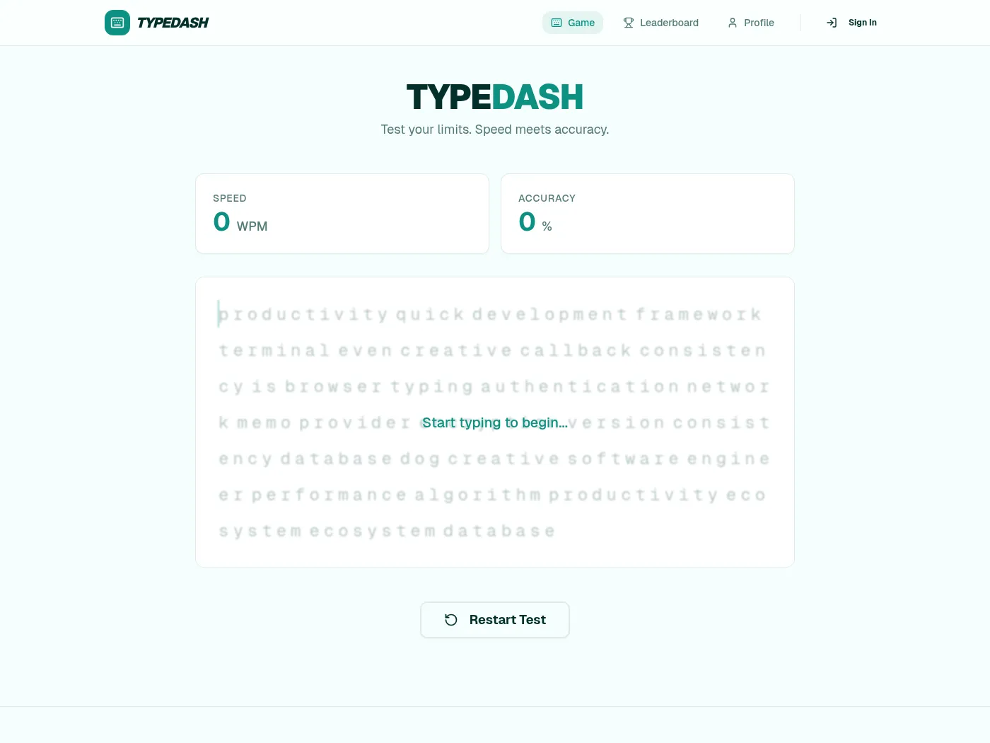 TypeDash