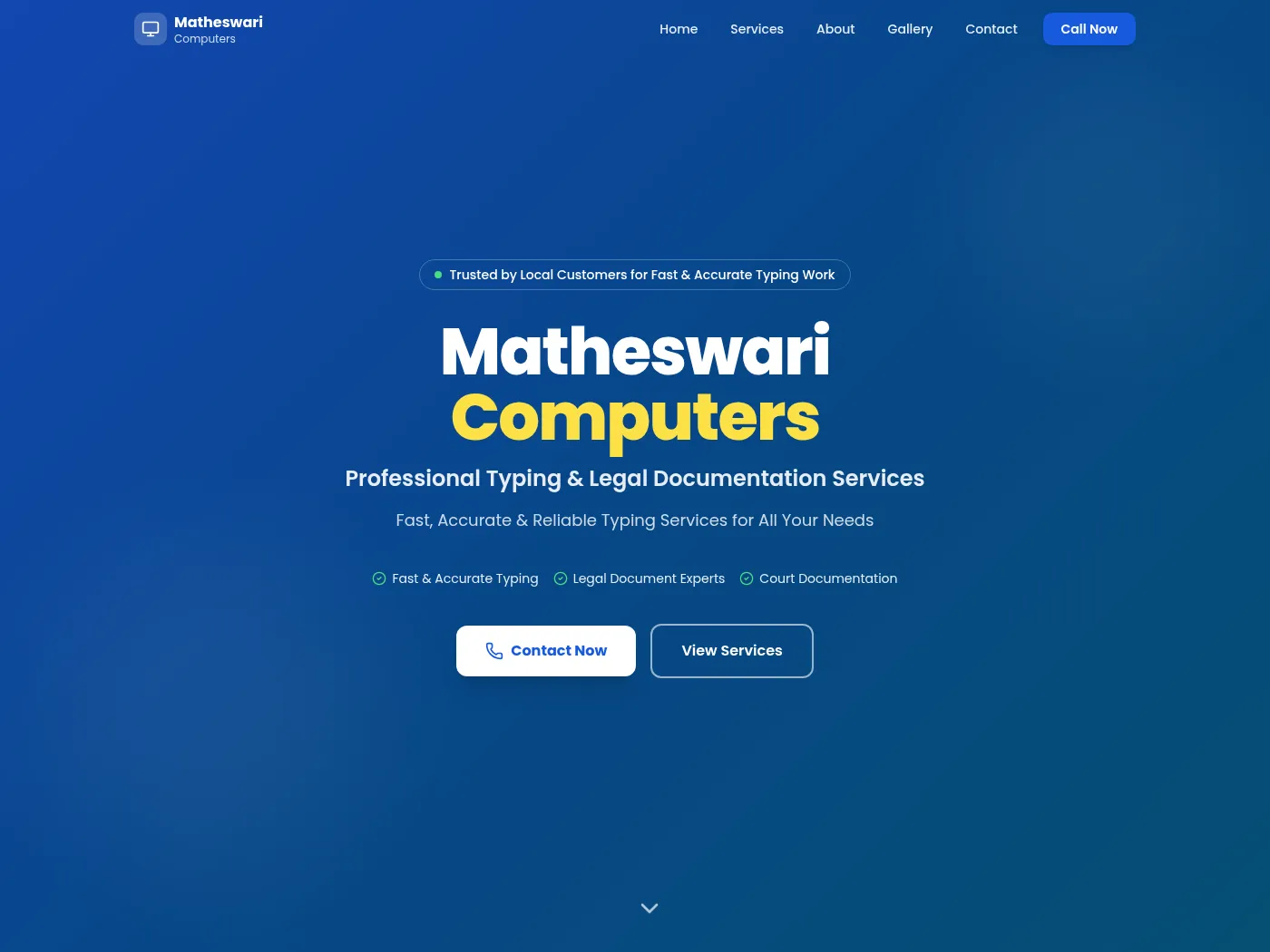 Matheswari Typing Website