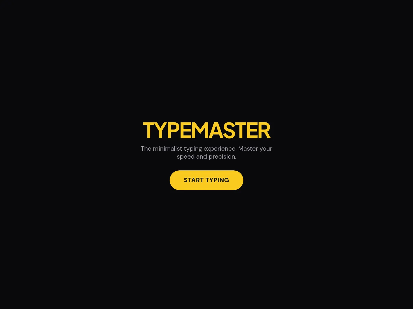 TypeMaster Web App