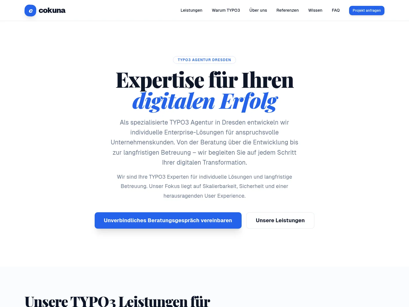 TYPO3 Agentur Dresden Site