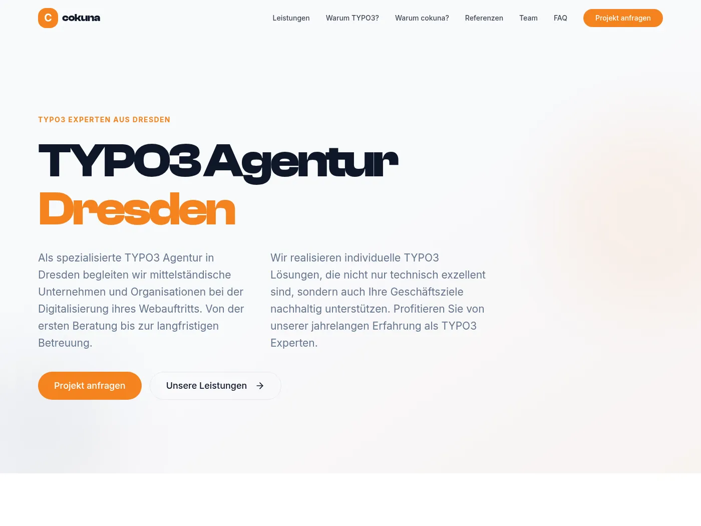 TYPO3 Agentur Dresden Site