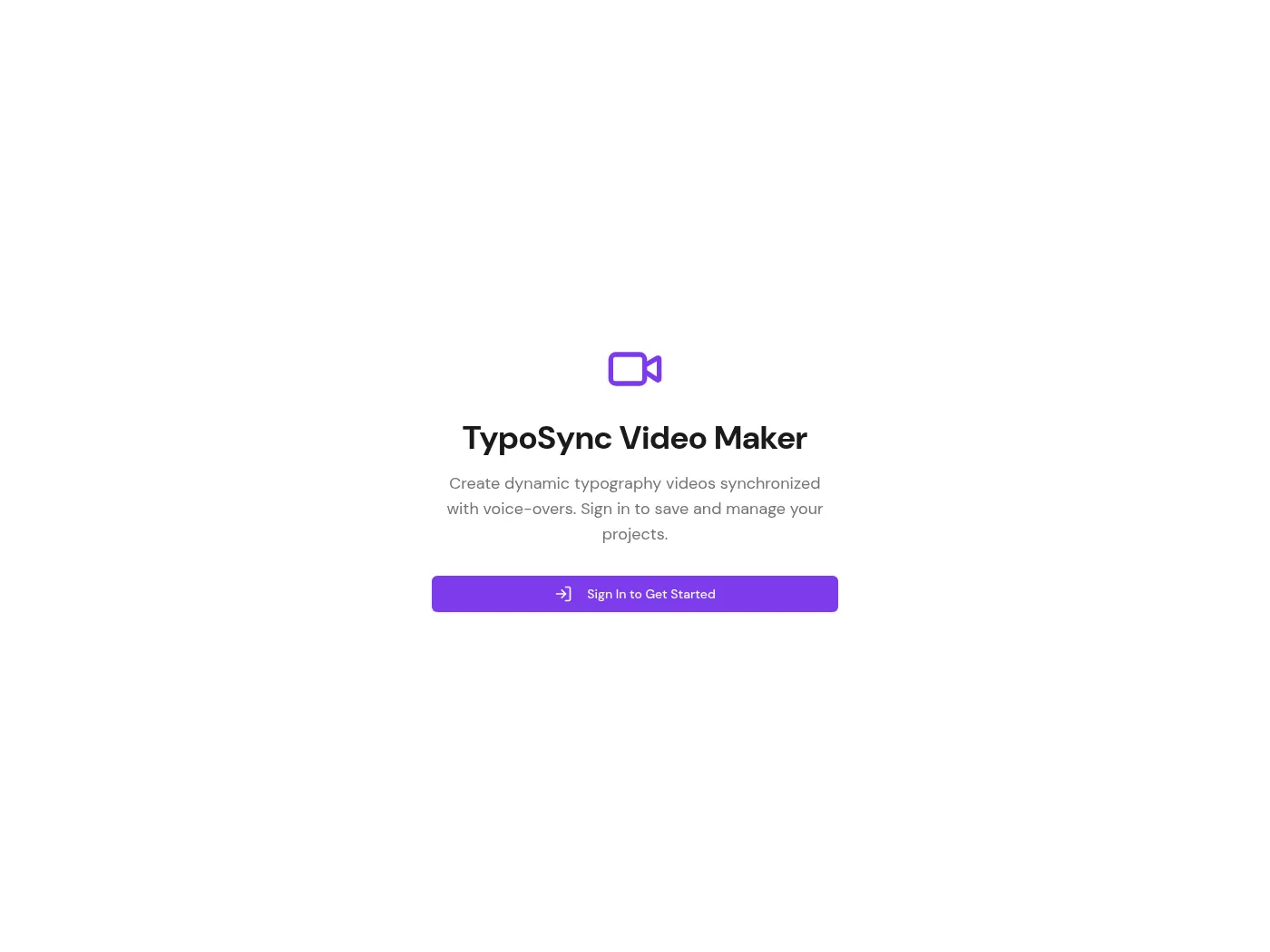 TypoSync Video Maker