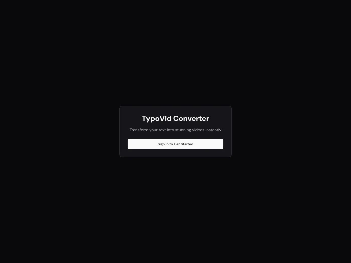 TypoVid Converter