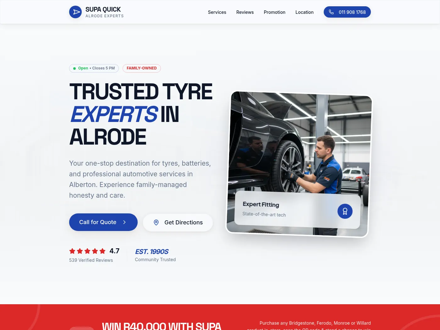 Supa Quick Tyre Website
