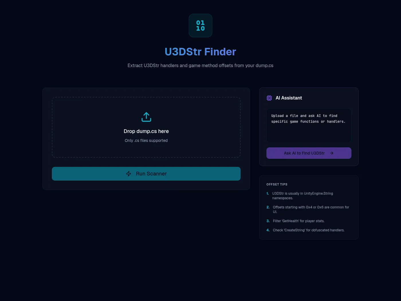 U3DStr Finder