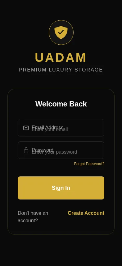 UADAM Luxury Storage App