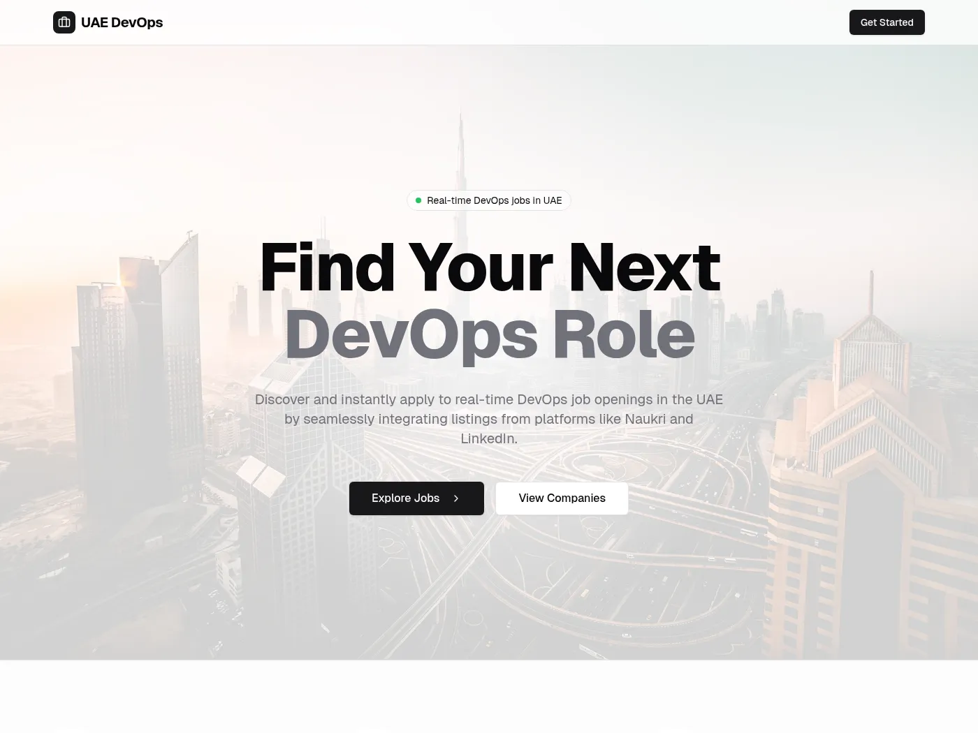 UAE DevOps Job Finder
