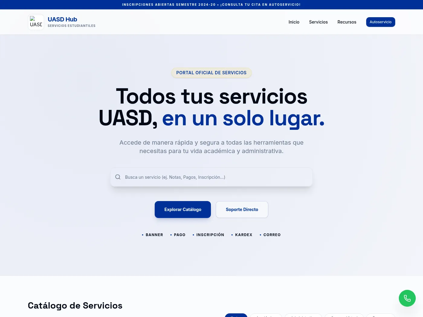 UASD Service Hub
