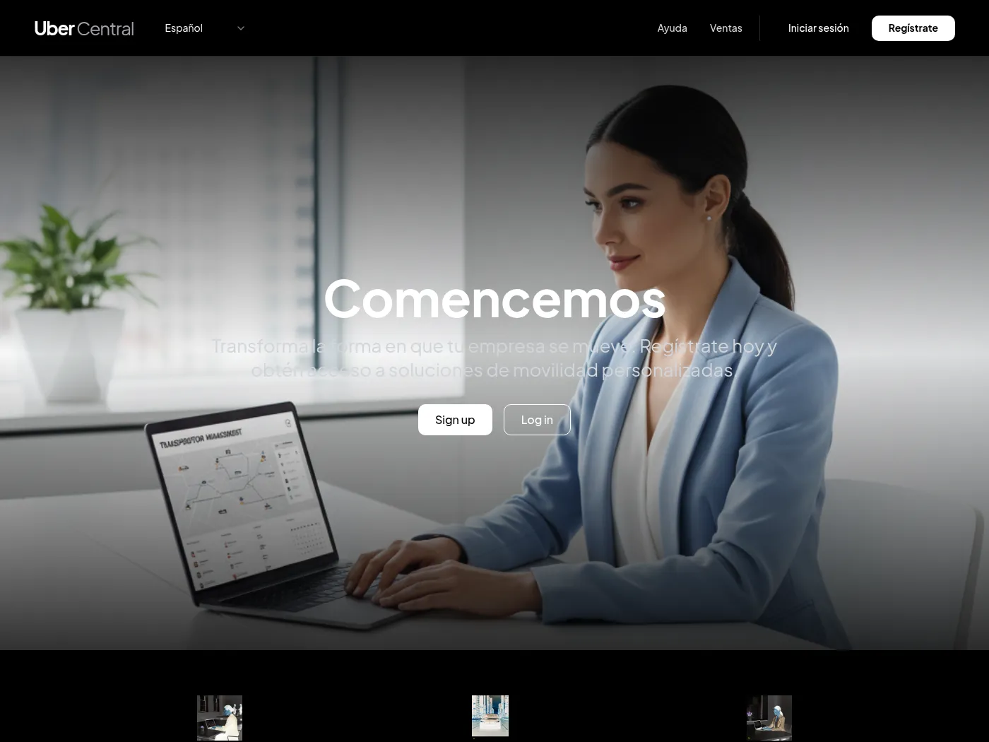 Uber Central Signup Portal