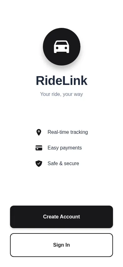 RideLink Mobile App
