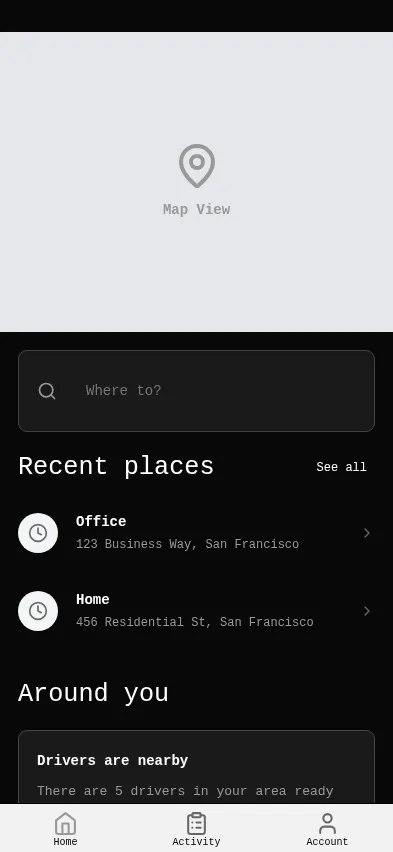 Uber Clone App
