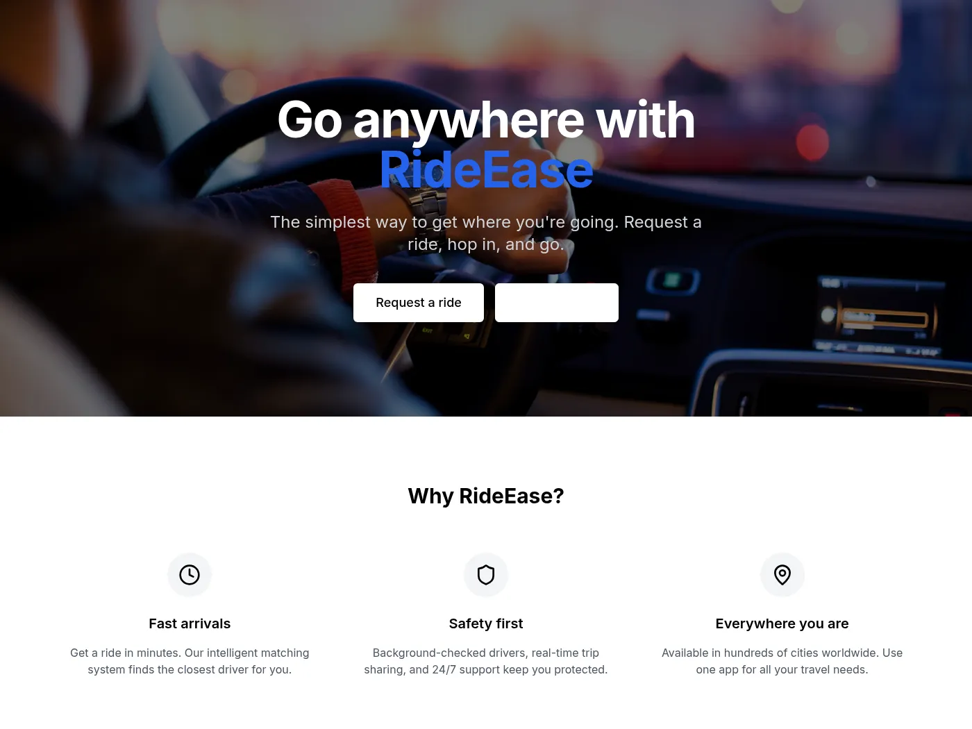 RideEase UBER Clone