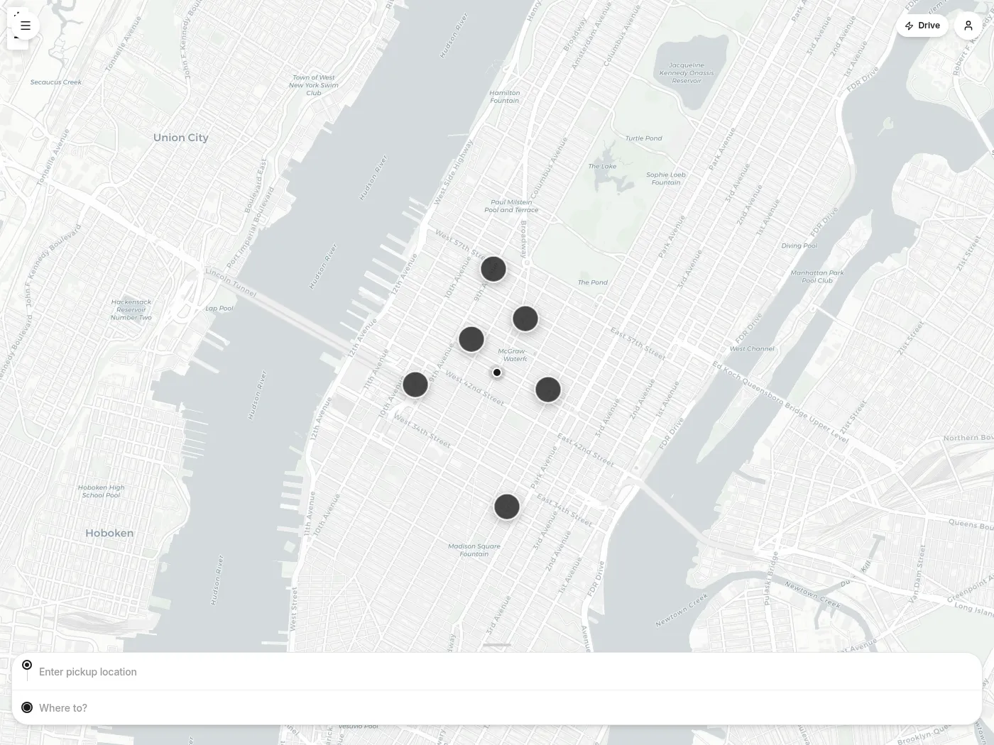 Uber Map Clone