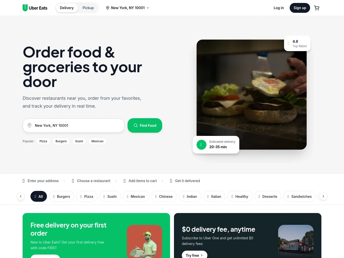 Ubereats Web Clone