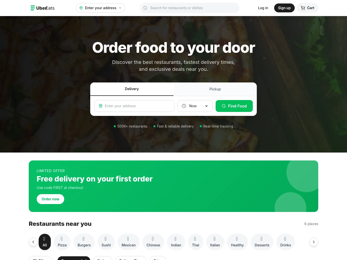 Ubereats Web Clone