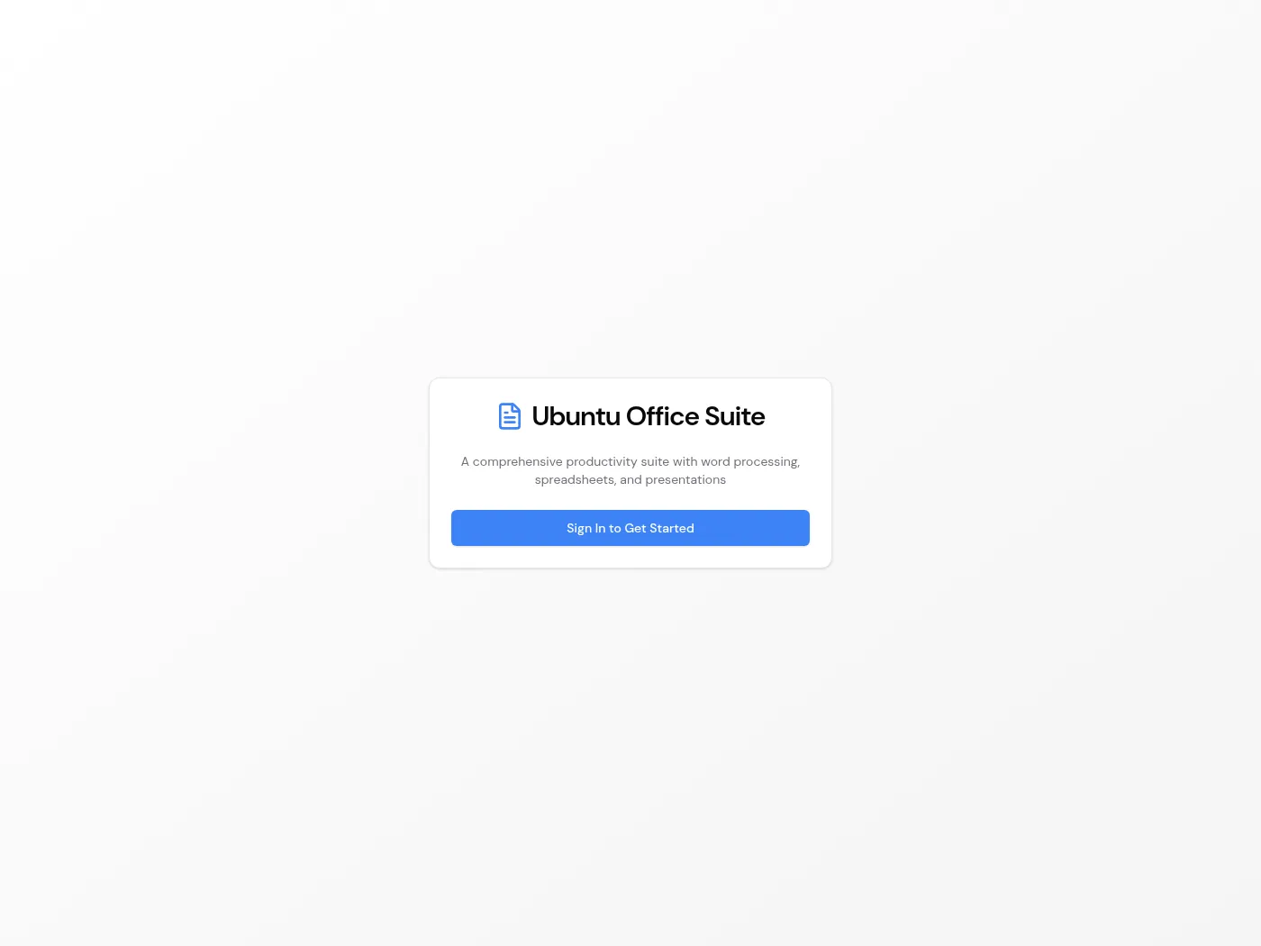 Ubuntu Office Suite