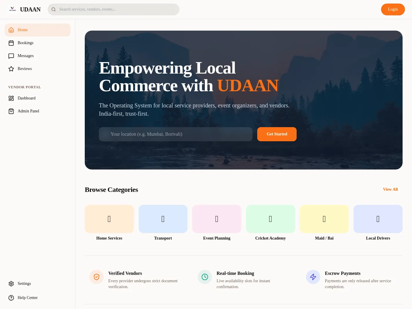 Udaan Local Marketplace OS