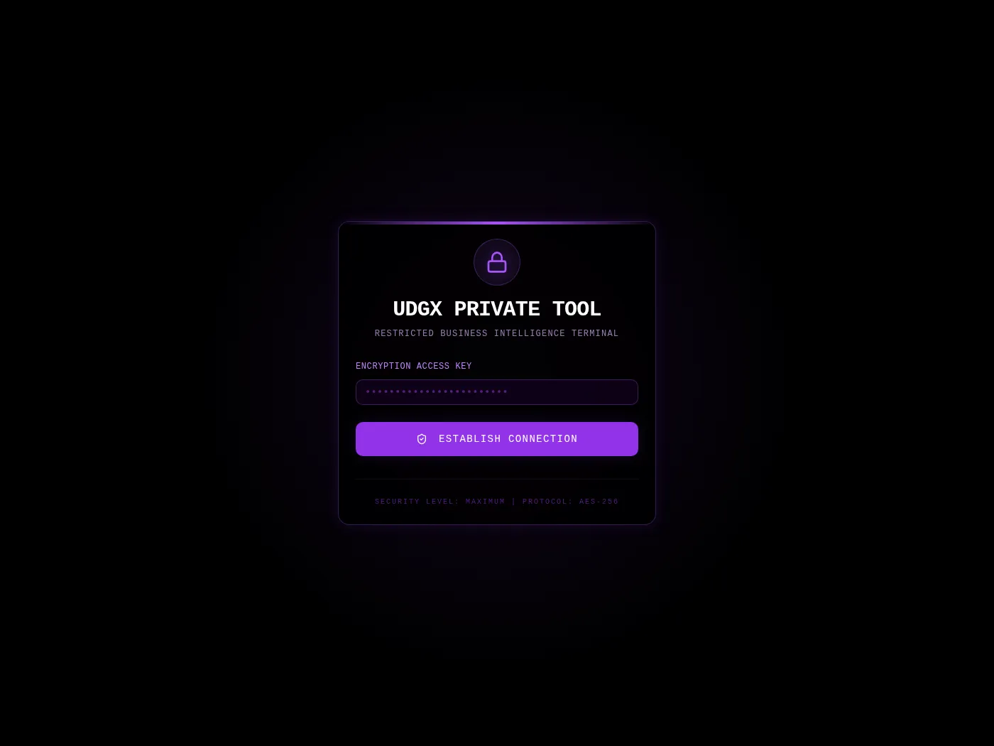 UDGX Private Tool
