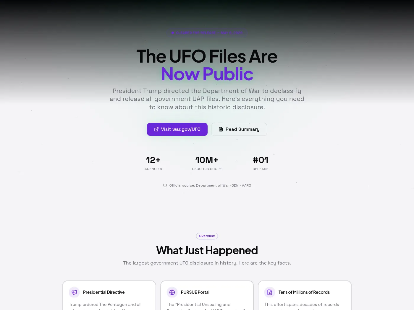 UFO Files Summarizer