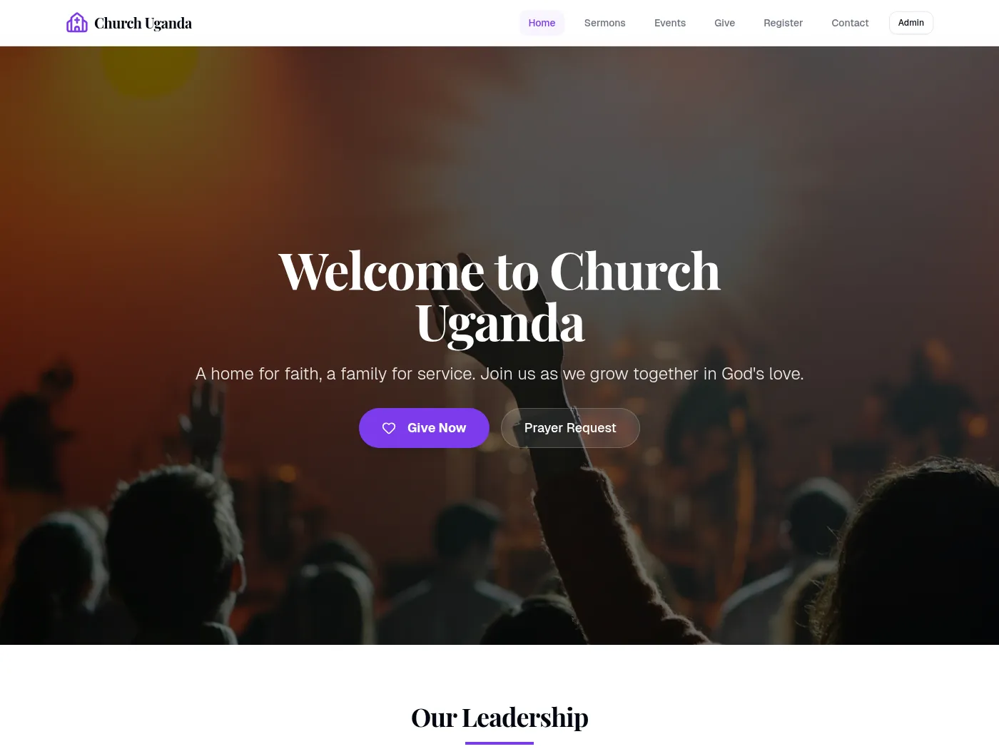 Uganda Church Admin Portal