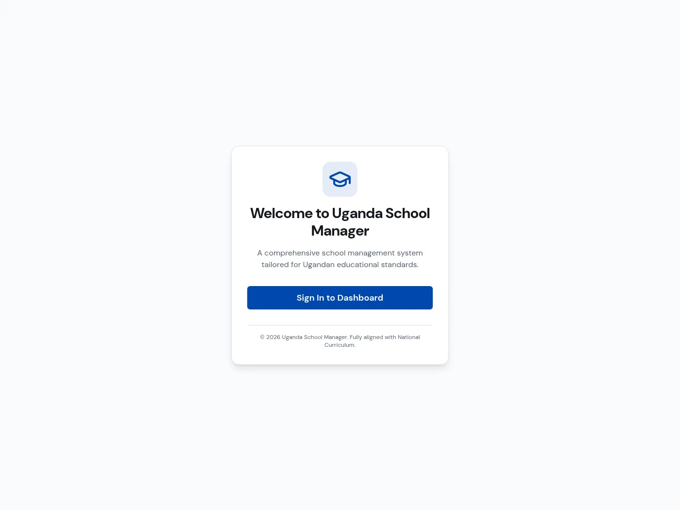 Uganda School Manager