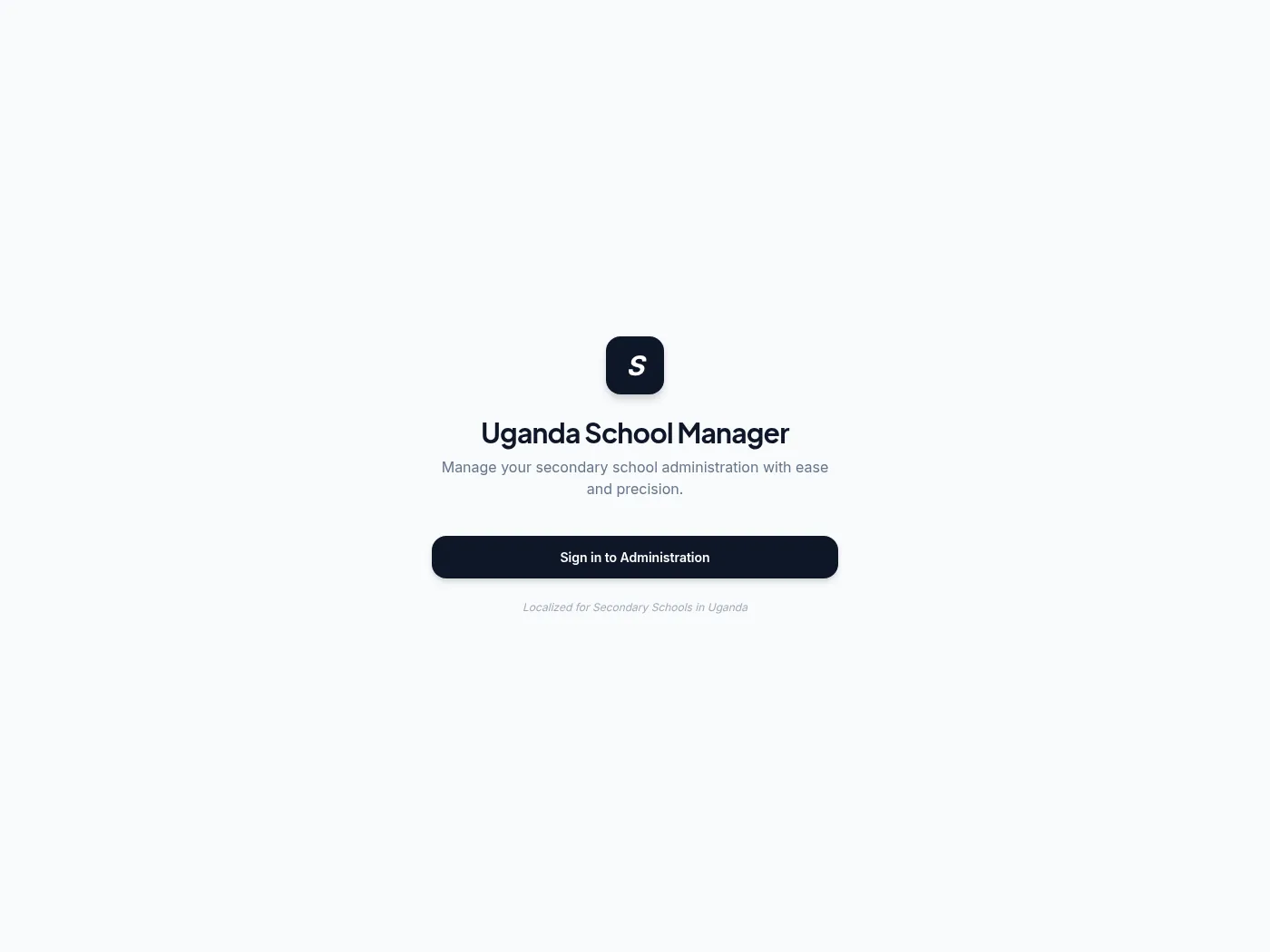 Uganda School Manager