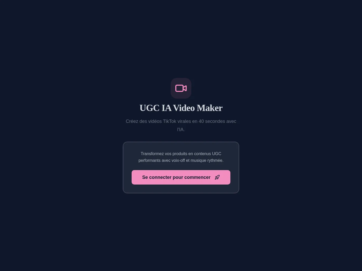 UGC IA Video Maker