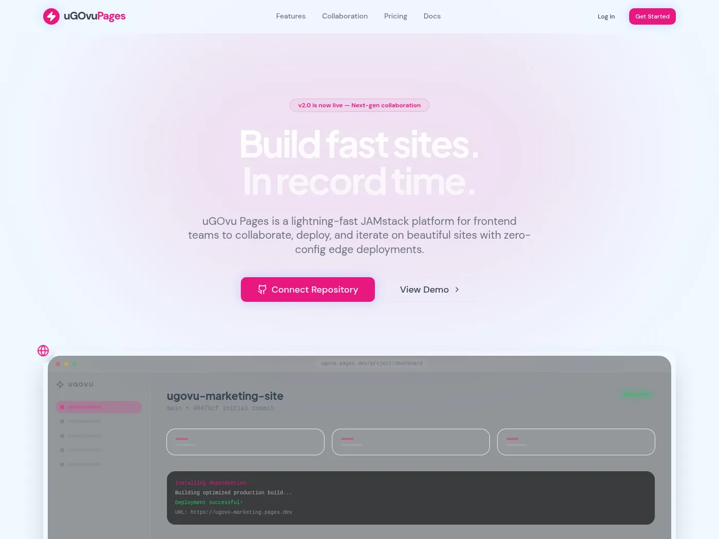uGOvu Pages Platform
