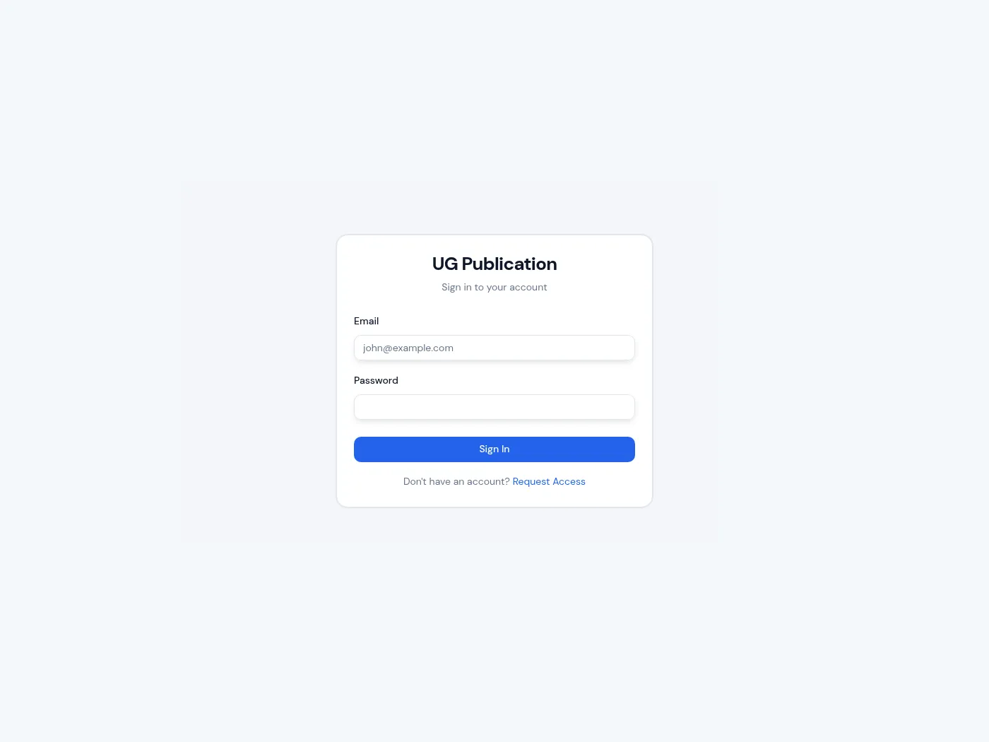 UGP Private Network Portal
