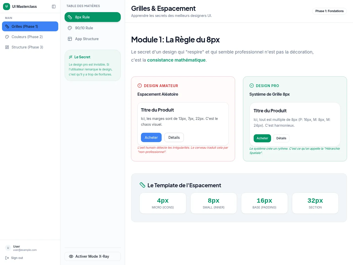 UI Design Blueprint