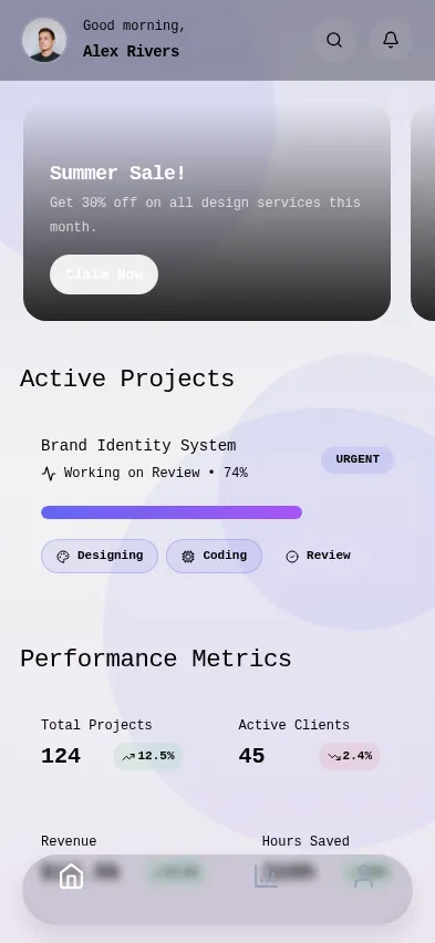 Pro UI Mobile Screens