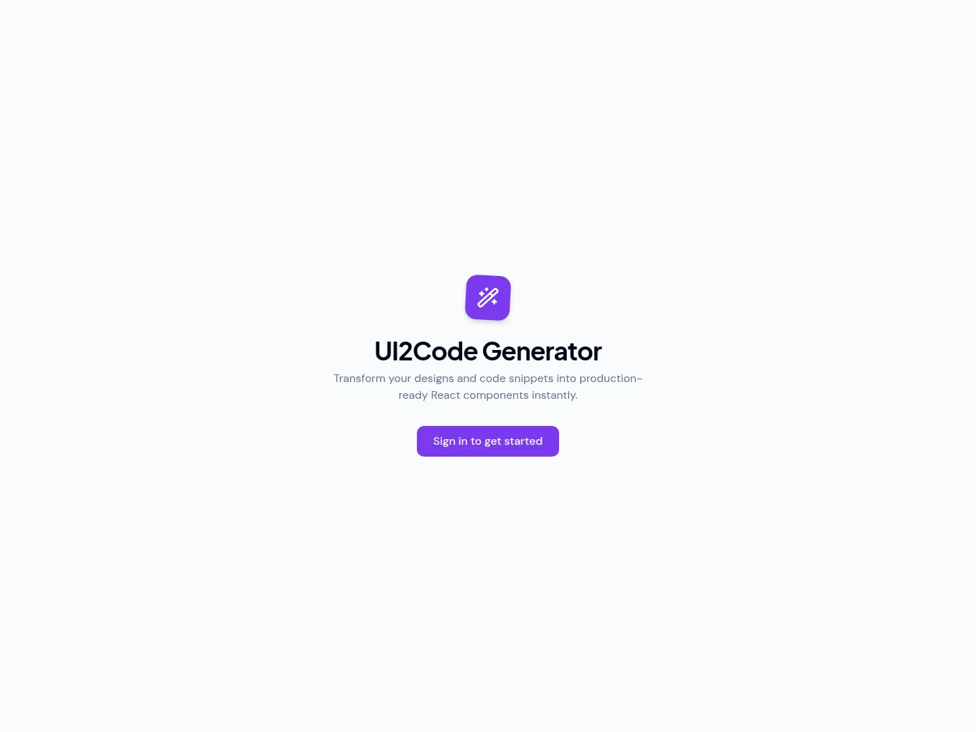 UI2Code Generator
