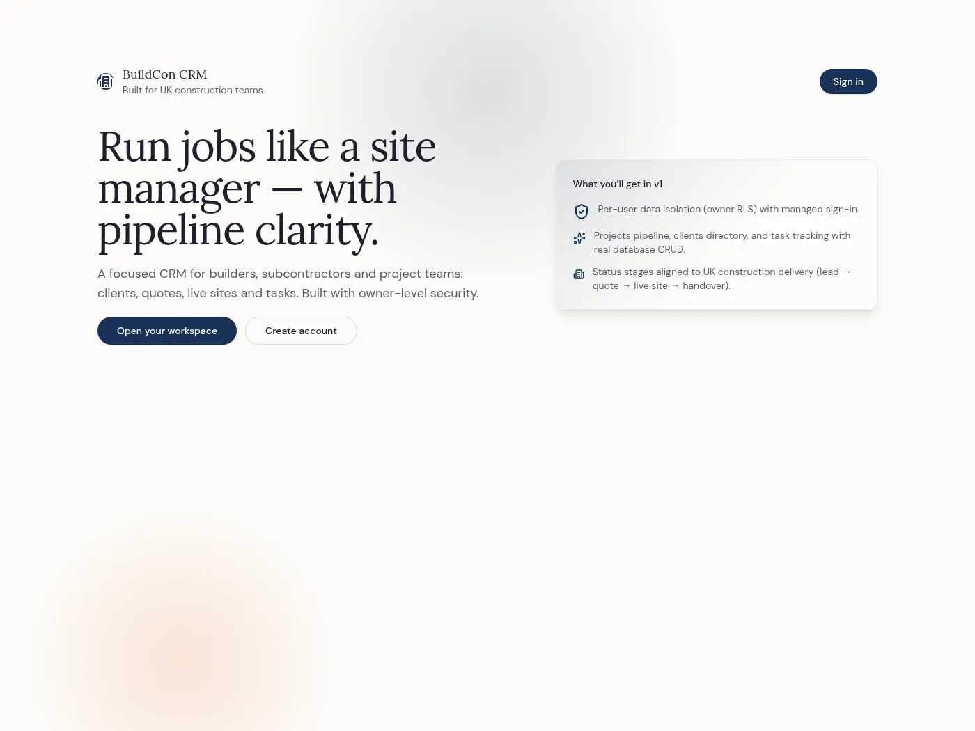 BuildCon CRM